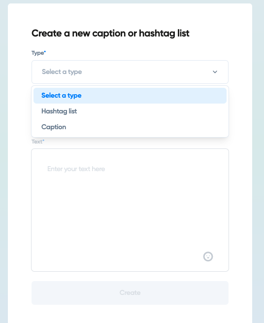 How to create and use Saved Captions and Hashtag Lists